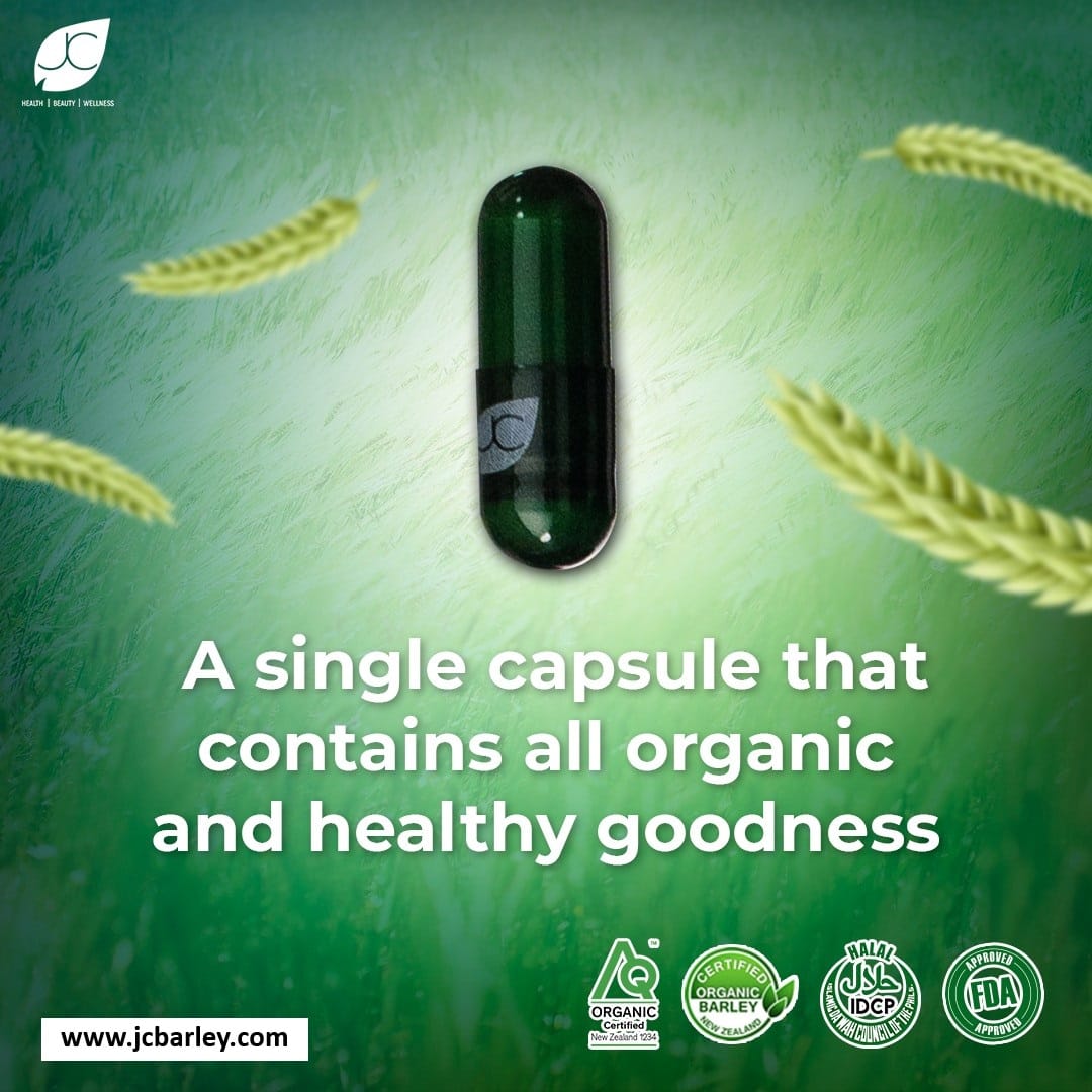 JC Organic Barley Capsule - JC Organic Barley